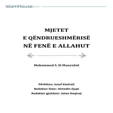 Mjetet e qëndrueshmërisë në fenë e Allahut | PDF