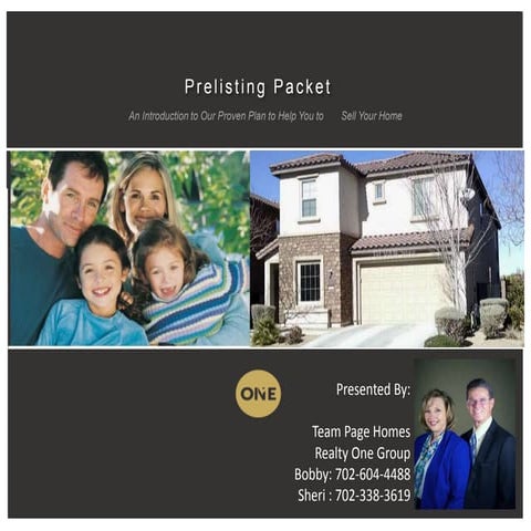 Pre- Listing Presentation | PPTX