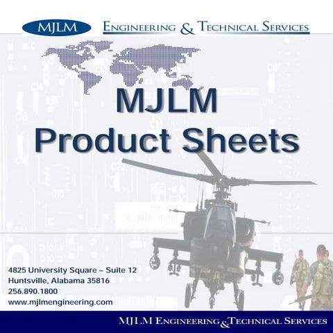 MJLM Product Sheets - 2013 | PDF