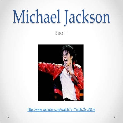 Michael Jackson - Black or White analysis | PPTX