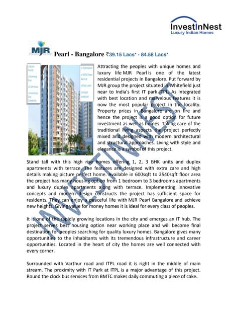 Nbr Projects Bangalore | PPT