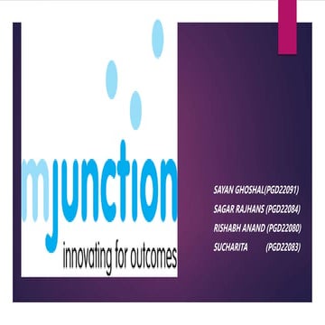 M JUNCTION PRESENTATION.pptx | Business | Business and Finance