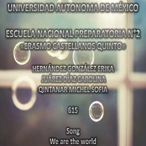 We are the world song~ | PPTX