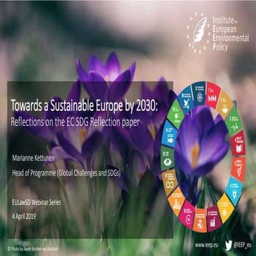 Towards a Sustainable Europe by 2030 | PPTX
