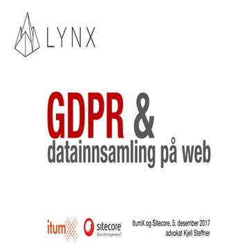 GDPR datainnsamling på web | PPT