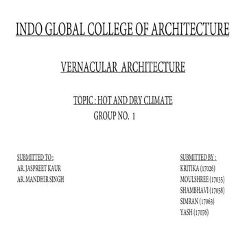 Vernacular Architecture | PDF