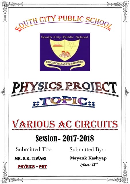 Rectifier class 12th physics investigatory project | PDF