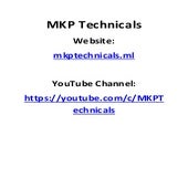 MKP Technicals | DOCX