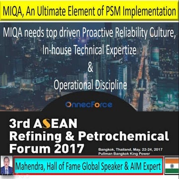 MIQA, An Ultimate Element of PSM Implementation | PPTX