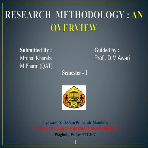 research methodology | PPTX