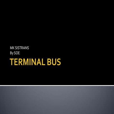 Mk sitrans (terminal bus) | PPTX
