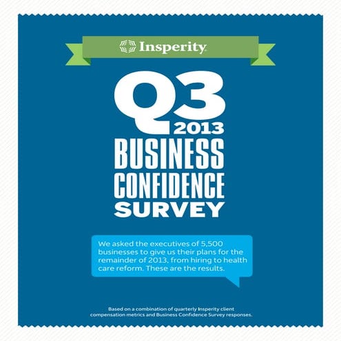Infographic - Q3 Business Confidence Survey Results | PDF
