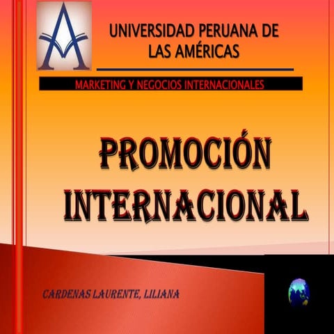 Promoción Internacional | PPTX
