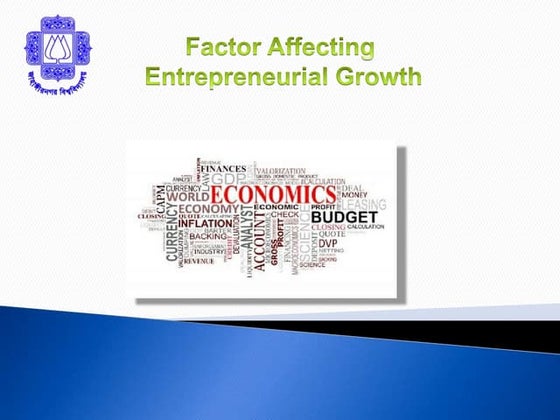 Factors affecting entrepreneurship | PPTX