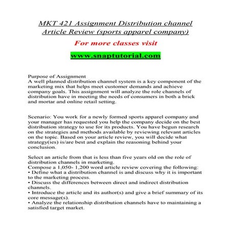 Mkt 421 mkt421 | PDF