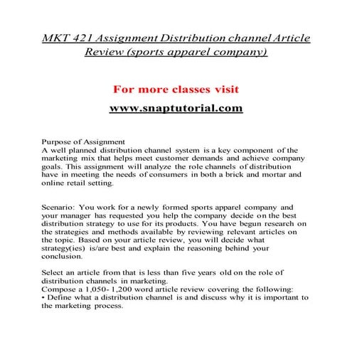 Mkt 421 Mkt421 Pdf