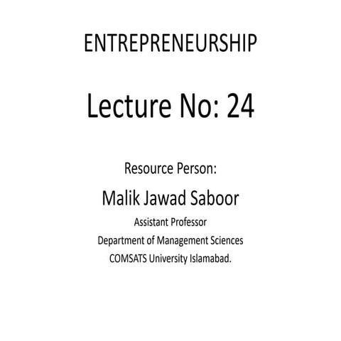 Marketing for Entrepreneurs and Small business | PPTX