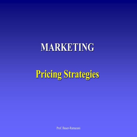 Markering--Pricing strategy-10-students pptx | PPT | Marketing and ...