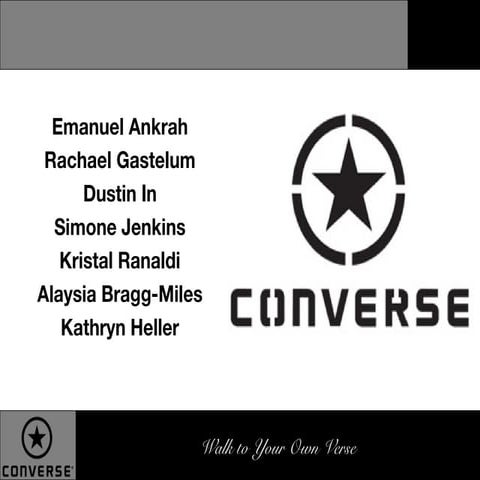 Converse Advertising Campaign DEC | PPT