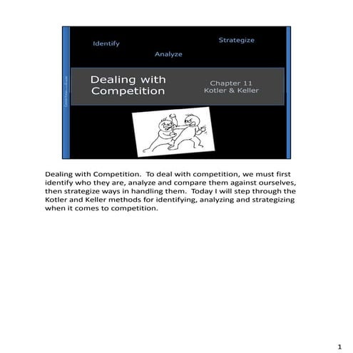 Marketing - Dealing With Competition | PDF