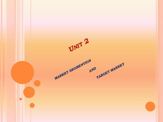 Bases of segmentation | PPT