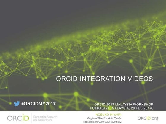 Converis orcid screenshots | PPT