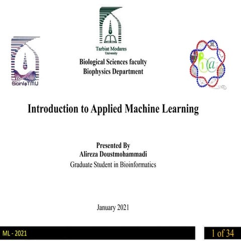 Introduction to Applied Machine Learning | PPT