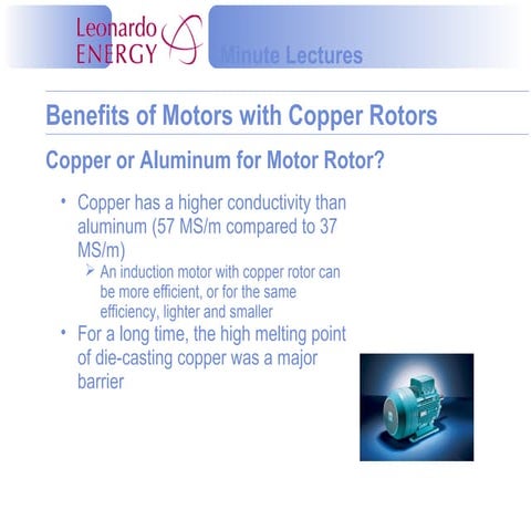 Introduction to Copper Motor Rotor Technology | PPT