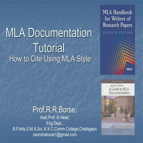 MLA Style | PPT | Environment | Science