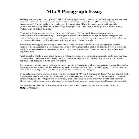 Mla 5 Paragraph Essay.pdf