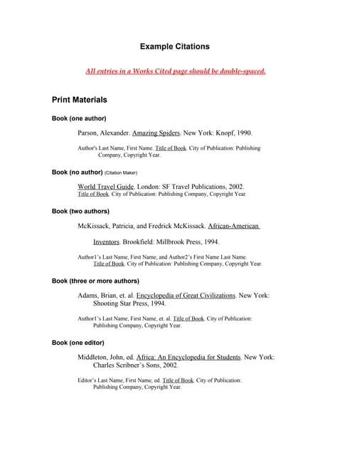 MLA Citation Guide | PDF