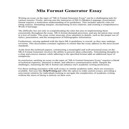 Mla Format Generator Essay.pdf