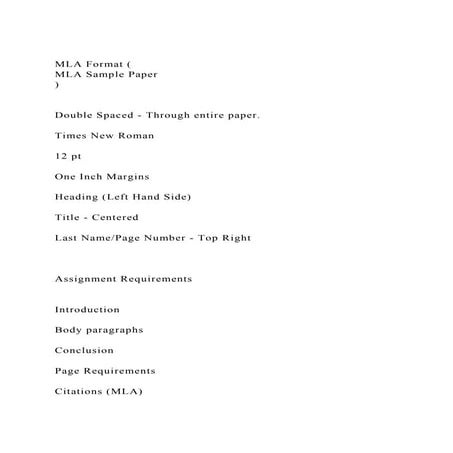 MLA Format (MLA Sample Paper) Double Spaced - Through.docx