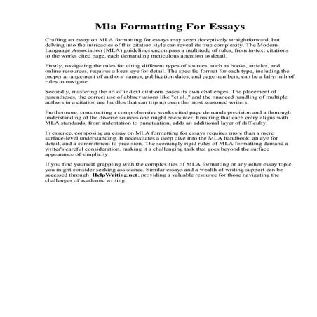 Mla Formatting For Essays.pdf