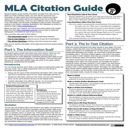 MLAGuide8-1.pdf | Resume Writing and Advice | Job Search