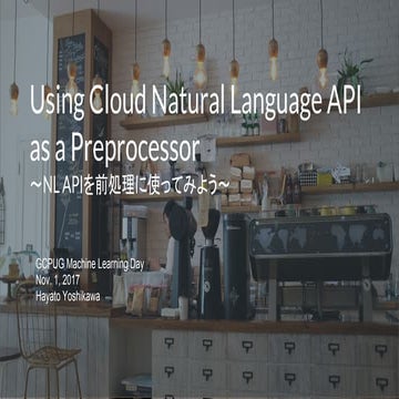 Using Cloud Natural Language API as a preprocessor | PDF