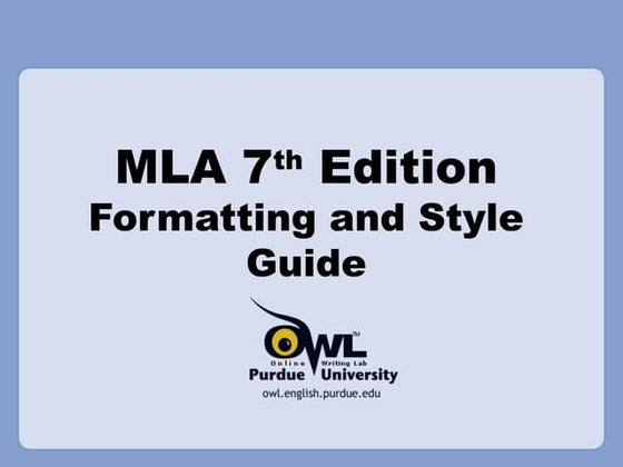 MLA 8th and 9th Edition variations | PPTX | Publishing Industry ...