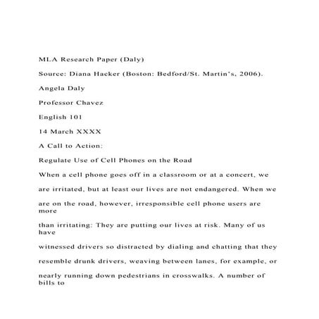 MLA Research Paper (Daly)Source Diana Hacker (Boston Bed.docx