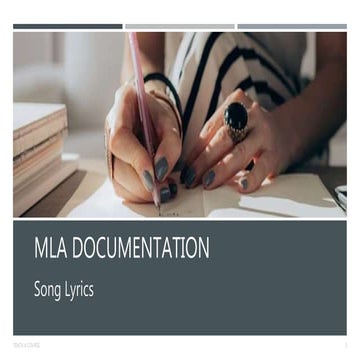 MLA Song Lyrics.pptx