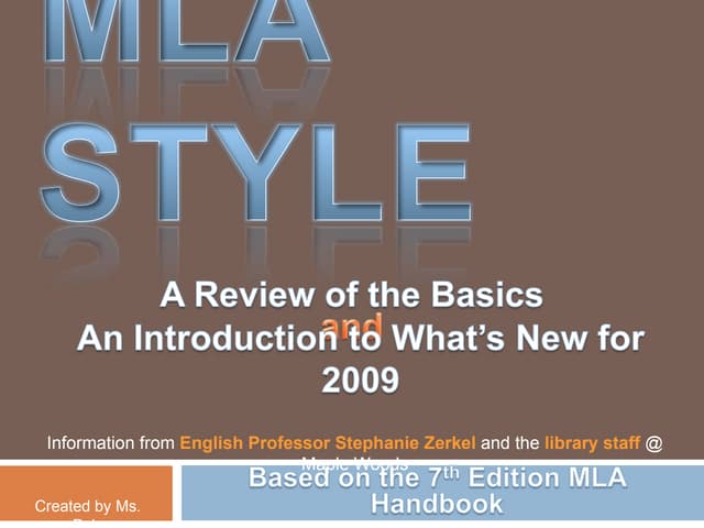 Creating APA 7 Citations in a Power Point Presentation | PPTX | Desktop ...