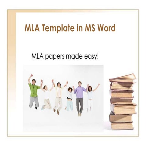 Mla template in ms word | PPTX | Computing | Technology & Computing