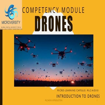 MLCAID01.pptx introduces drones to students | PPTX