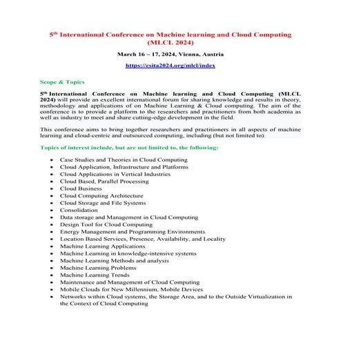 7th International Conference on Machine learning and Cloud Computing ...