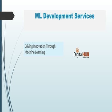 Expert ML Development Services | AI Solutions for Your Business | PPT