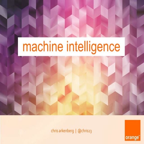 Machine Intelligence | PPT