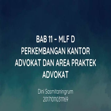 Mlf d bab 11 dini sasmitaningrum 20171011031169 | PPTX