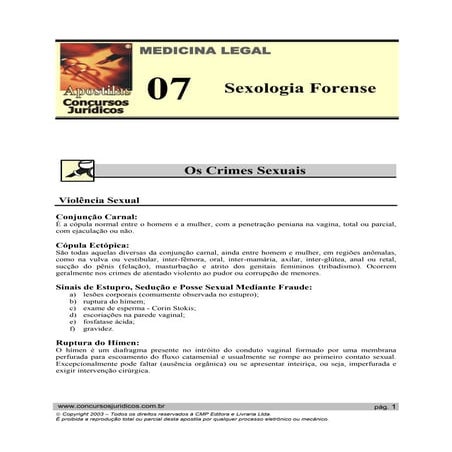 Mlg 07 sexologia forense | PDF