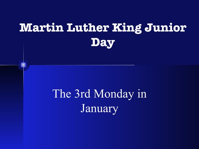 Martin luther king junior | PPT