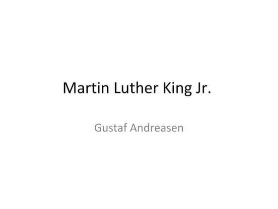 Martin luther king jr presentation | PPT