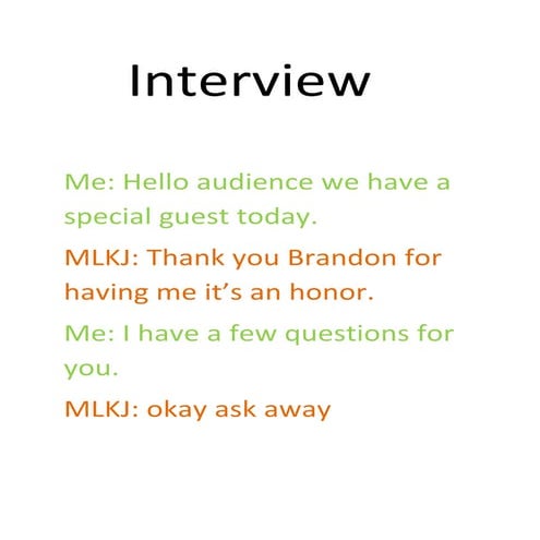 Mlk Interview Docx